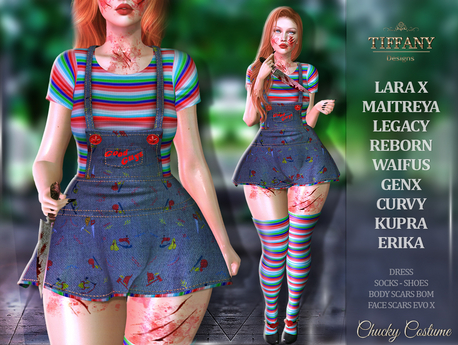 Second Life Marketplace - ::TD:: Chucky Costume [Mesh] Halloween + Lara X
